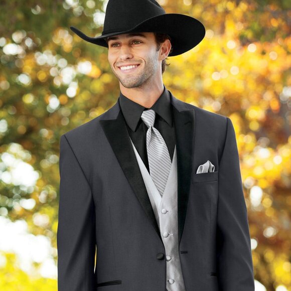 menstuxedousa | Suits & Blazers | Mens Button Peak Lapel Cowboy Tuxedo ...